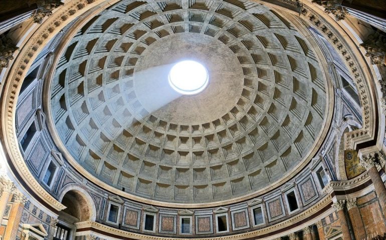 Did you know? The Pantheon is the largest hemispherical dome ever built ...