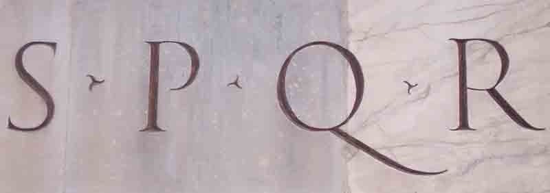 What does the Latin acronym SPQR mean? - Italy Rome Tour