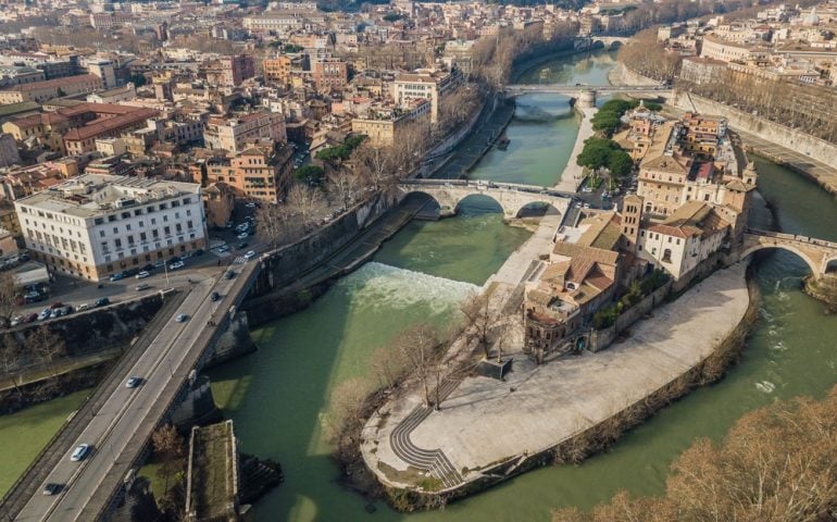 Tiber River In Ancient Rome
