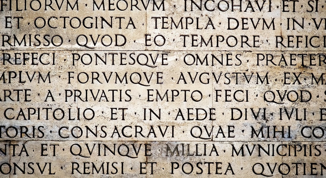 Latin was the most spoken language in ancient - Italy Rome Tour