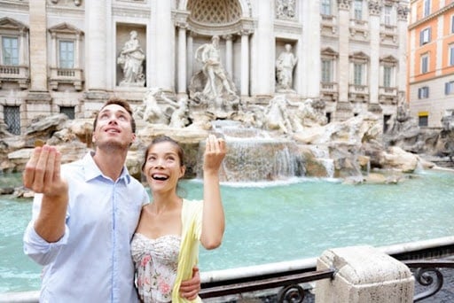 Who started the tradition of throwing the coin in the Trevi Fountain ...